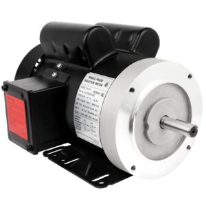 1.5hp electric motor general purpose motor single phase motor 3450rpm 56c tefc 115/230v reversible 5/8" shaft diameter