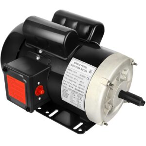 1.5hp electric motor 1725 rpm general purpose single phase motor 115v/230v 56 frame 5/8" shaft diameter rolled steel shell tefc