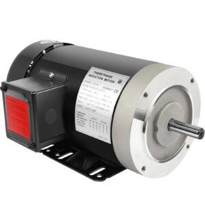 2hp electric motor 1750rpm general purpose three phase 56c motor tefc 230/460v 5/8" shaft diameter 4 pole 60hz