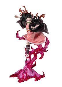 tamashii nations - demon slayer: kimetsu no yaiba - nezuko kamado blood demon art, bandai spirits figuartszero collectible statue