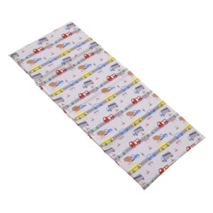 everything kids construction, bus, truck, and car red, yellow, and blue preschool nap pad sheet