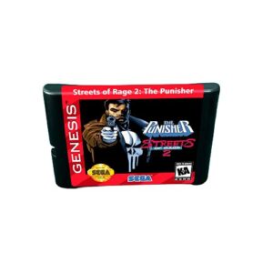 aditi punisher in streets of rage 2 - 16 bit md games cartridge for megadrive genesis console (japan case)