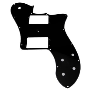 1pcs yootones us 72 telecaster guitar pickguard compatible with electric guitar guard plate accessories (3ply black)