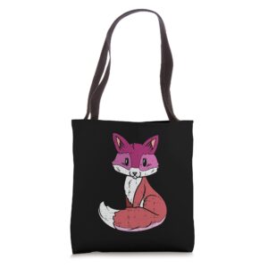 fox animal lgbt lesbian flag gay pride ally women tote bag