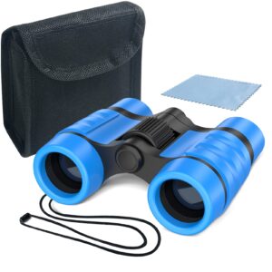 essenson binoculars for kids toys gifts for age 3, 4, 5, 6, 7, 8, 9, 10+ years old boys girls kids telescope outdoor toys for sports and outside play, bird watching, birthday presents(blue)