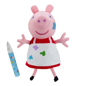 peppa pig splash & reveal peppa, preschool soft toy, creative play, gift for 2-5 year old