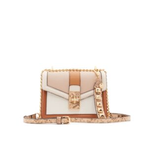 aldo women's thealliaa crossbody bag, dark beige