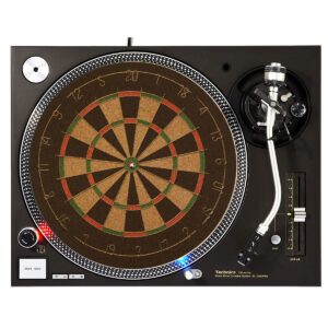 dj turntable premium cork slipmat - dart board