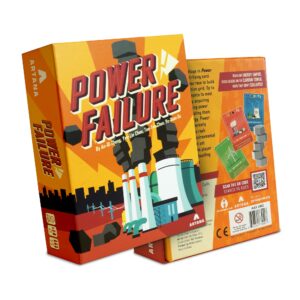 power failure: a strategy card game about power plants and energy generation – science board game on nuclear, renewable, and fossil fuels - educational stem board game for gamers, adults and families