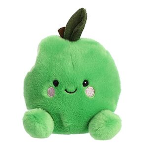 aurora® adorable palm pals™ jolly green apple™ stuffed animal - pocket-sized fun - on-the-go play - green 5 inches