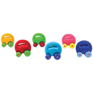 rubbabu mascot car grab 'em - 6-pc assorted set