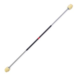 fire mecca fire staff – 3 inch woven kevlar moonblaze head – custom length – 60 inch length – aluminum tube body – flow, spinning, circus, dance prop – for festivals, ceremonies, & performances