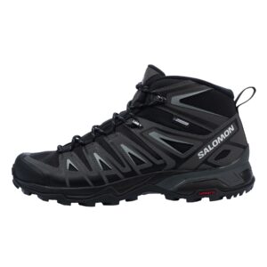 salomon men's x ultra pioneer mid climasalomon™ waterproof hiking boots for men, black / magnet / monument, 10.5