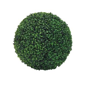 jocund artificial topiary ball, uv protected 3 layers artificial plant topiary ball faux boxwood decorative balls for indoor, outdoor, garden, wedding, balcony, backyard and home decor (green -36cm)