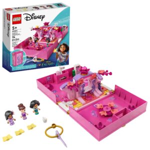 lego disney encanto isabela’s magical door 43201 building kit; a great construction toy for independent play, with butterflies, bird and memorable characters in a foldable flower room (114 pieces)