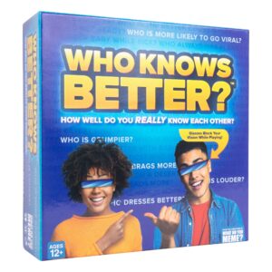 who knows better? the party game of superlatives where you test how well you know your friends and family