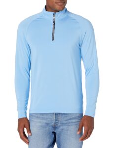 cutter & buck men's long sleeve adapt eco knit quarter zip pullover, atlas, xxl