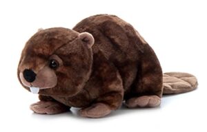 the petting zoo beaver stuffed animal, gifts for kids, wild onez zoo animals, beaver plush toy 12 inches