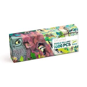 djeco gallery jigsaw puzzle, owls and birds, multi