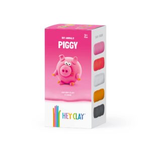 fat brain toys hey clay claymates piggy - clay kit with interactive app, kids & tweens