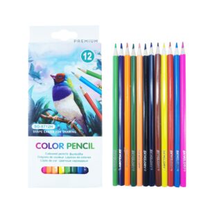 seedrulia professional colored pencils, premium soft core 12 unique colors no duplicates color pencil set for adult and kids coloring books, artist drawing, crafting, shading, gradation, line art (12)