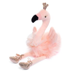 plush ballerina flamingo stuffed animal for girls kids birthday gifts and decor