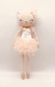 plush ballerina cat stuffed animal for girls kids birthday gifts and decor