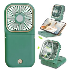 fadachy mini fan,small fan battery operated, usb portable charger fan, mini handheld fan desk fan, small personal fan with 3 speeds neck fan power bank rechargeable fan