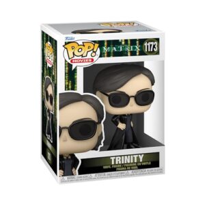 funko pop movies: the matrix resurrections - trinity, multicolor, 4 inches, (59254)