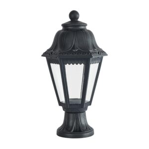 wanqinv simple vintage pillar lanterns outdoor waterproof pillar lights pc material post light villa landscape lantern home door street lamp garden decorative column lamps