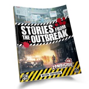 cmon zombicide chronicles: stories from the outbreak mission compendium - 10 exciting pre-made adventures! cooperative strategy game, ages 14+, 2+ players, 30+ min playtime, made by cmon