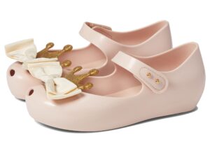 mini melissa mini ultragirl princess bow bb pink/beige 5 toddler m