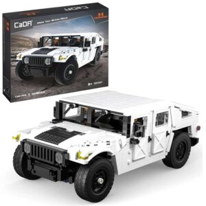 cada humvee 1:12 scale off-road vehicle model – authentic collectible car building kit – 1380 pieces – perfect for stem learning