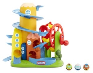 little tikes learn & play roll arounds turnin' town, including 3 toy cars and playset, sounds & music, slide & turn-birthday gifts for kids, toddler toys for boys and girls ages 18 months 1 2 3+ years