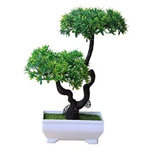 1pc bonsai plant artificial bonsai tree pine plastic for home office windowsill garden decoration