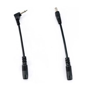 musiclily pro reverse polarity converter cables straight & elbow set for guitar effect pedals