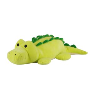 avocatt green alligator plushie toy - 12 inches stuffed animal plush gator - plushy and squishy crocodile with soft fabric and stuffing - cute toy gift for boys and girls