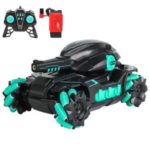 xximuim rc tank car, 2.4g electric watch remote control water bomb tank car stunt multiplayer battle toy car, can drift horizontally, 360° stunt rotation，great gift toy for boys