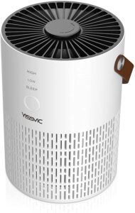 yissvic air purifiers for home h13 hepa filter air purifier for bedroom super quiet with fragrance pad for smoke dust dander odor