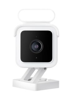 wyze cam spotlight, wyze cam v3 security camera with spotlight kit, 1080p hd security camera with two-way audio and siren, ip65 weatherproof, compatible with alexa and google assistant