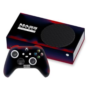 head case designs officially licensed ea bioware mass effect logo legendary graphics vinyl sticker gaming skin decal cover compatible with xbox series s console and controller bundle