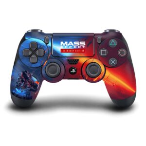 head case designs officially licensed ea bioware mass effect key art legendary graphics vinyl sticker gaming skin decal cover compatible with sony playstation 4 ps4 dualshock 4 controller