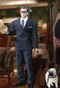 hiplay 1/6 scale figure doll clothes, head sculpt+coat+shirt+pants+shoes+gun+dog suit, outfit costume for 12 inch male action figure phicen/tbleague cm092（charcoal）