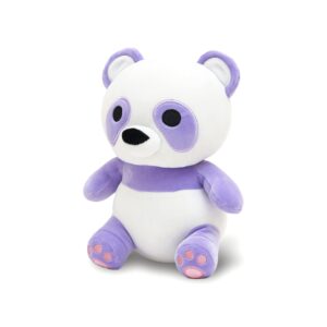 avocatt purple panda plush toy - 10 inches stuffed animal plushie - plushy panda teddy bear with soft fabric and stuffing - cute toy gift for boys and girls