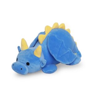 avocatt 12" blue dragon plushie - soft, squishy stuffed animal toy for kids