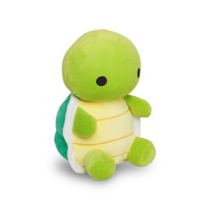 avocatt green turtle plushie toy - 10 inches stuffed animal plush - plushy and squishy turtle with soft fabric and stuffing - cute toy gift for boys and girls