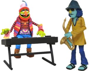 diamond select toys the muppets: dr. teeth & zoot action figure, multicolor