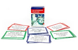 us citizenship flash cards 2025 and 2026: uscis naturalization test flashcards study guide with all 100 civics exam questions and answers [2nd edition]