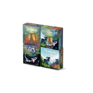 3 small games plus expansion pack - mountain goats, sequioa, gps - fast to learn, fast to play - family, kid and adult games