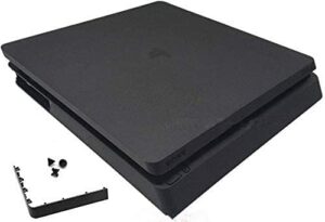 ocity new replacement top upper and bottom cover full housing shell case cover for sony playstation 4 ps4 slim console black